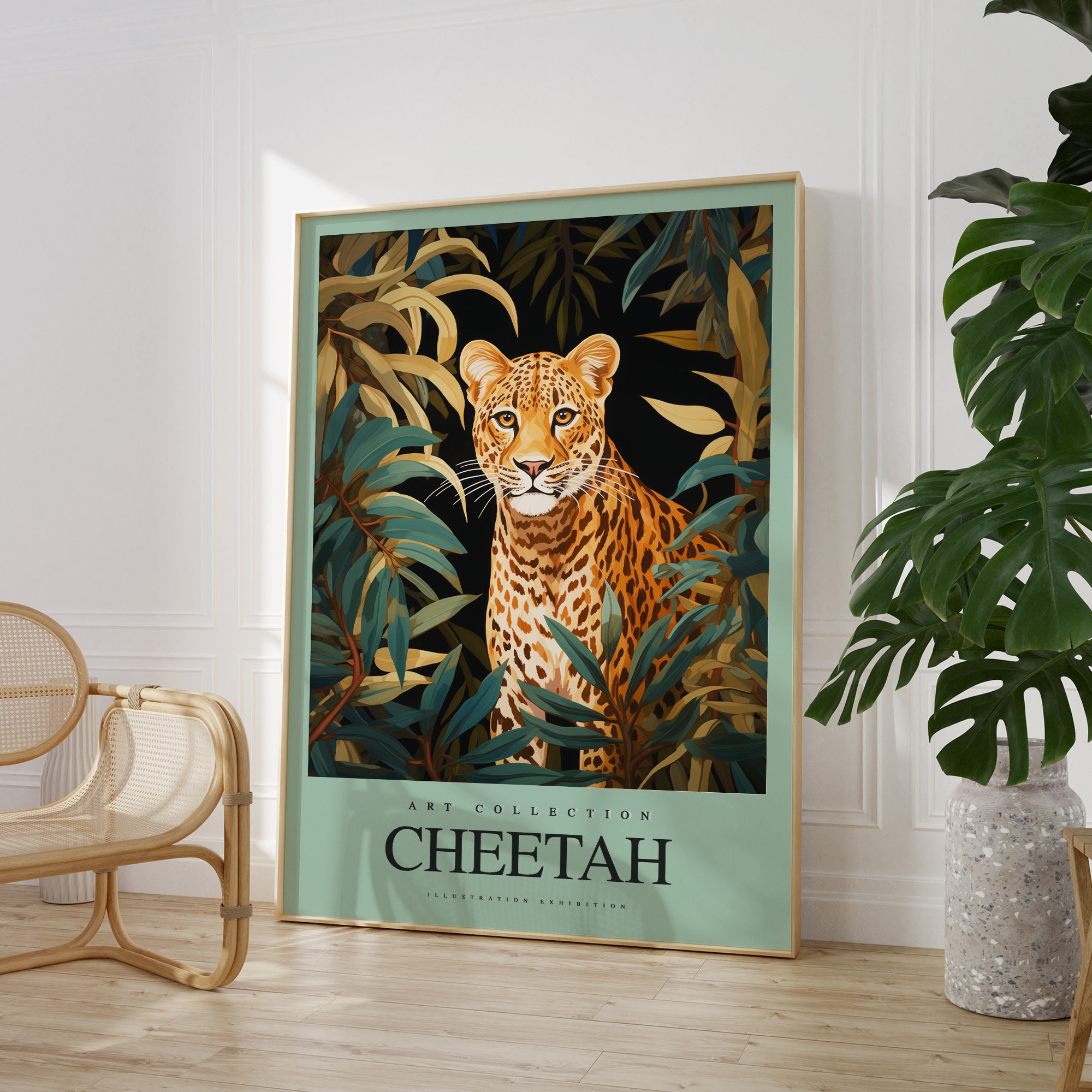 Any Colour - the Cheetah Print - the Cheetah Poster - Vintage Print ...
