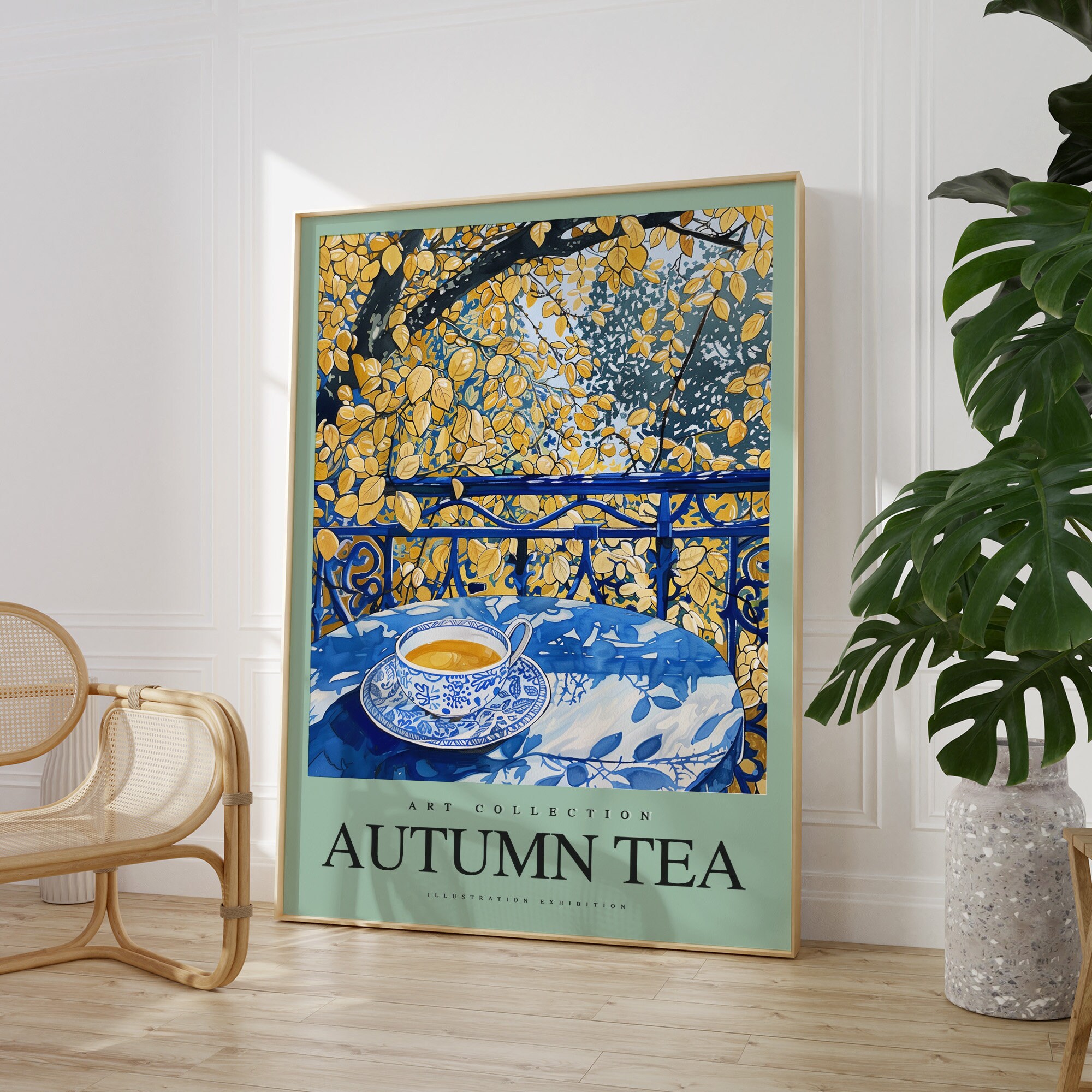Any Colour - Autumn Tea Print - Tea Drink Poster - Tea Art - Kitchen ...