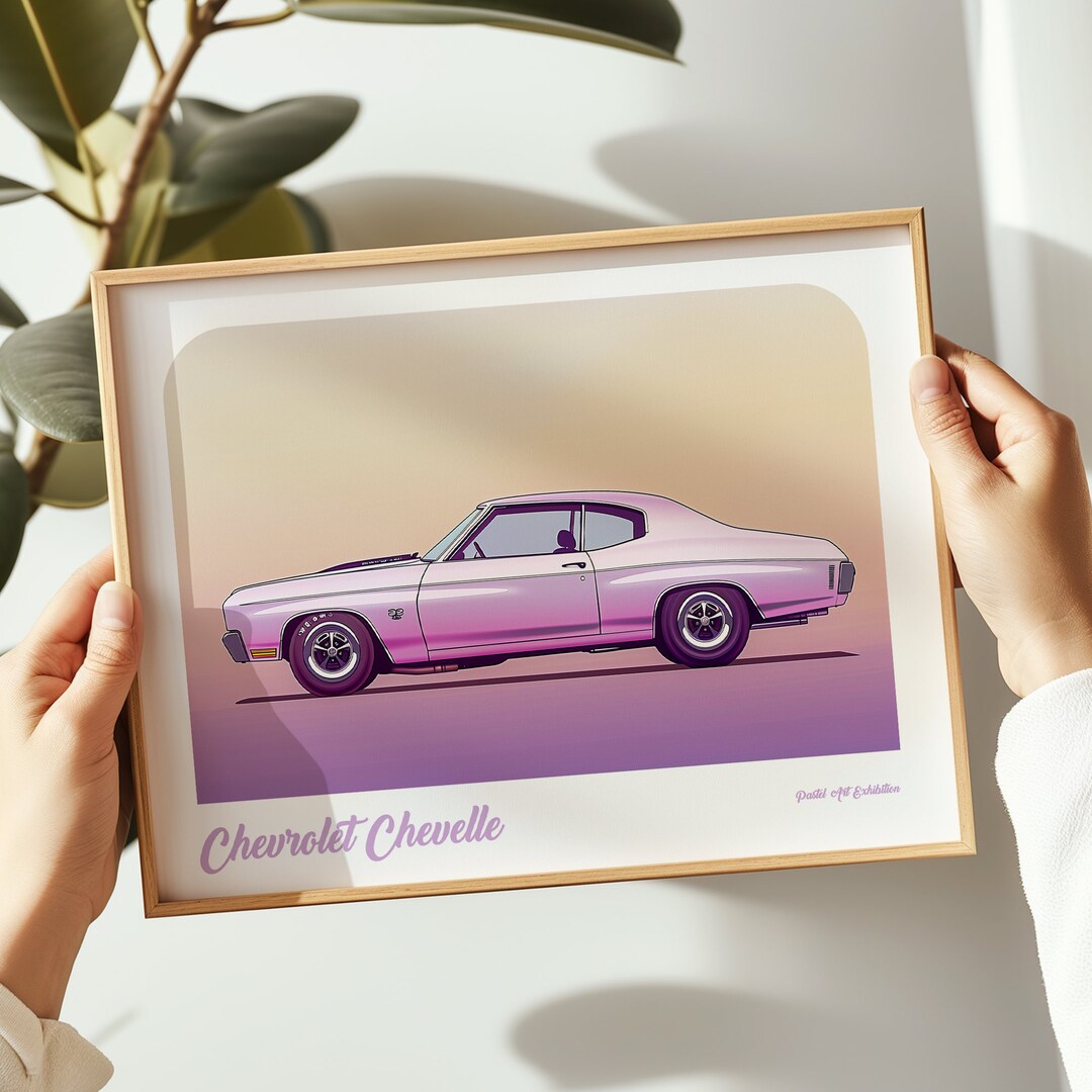 Chevrolet Chevelle Landscape Print, Chevrolet Poster, Chevrolet Wall ...