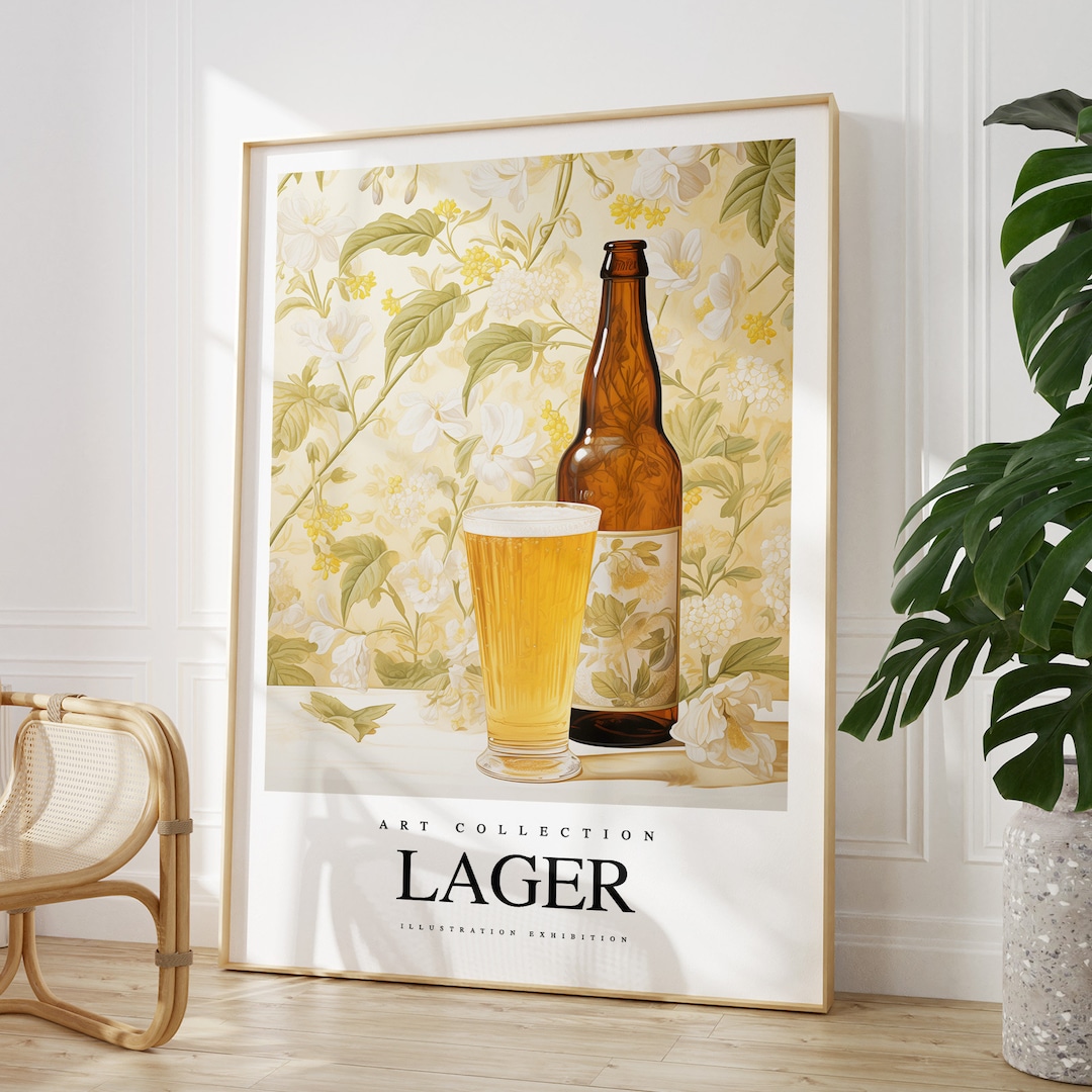 Any Colour - Lager Beer Print - Lager Drink Poster - Lager Beer Art ...