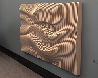 Parametric Wavy Wooden Wall Decor 010 / CNC Router Cutting Files - Etsy