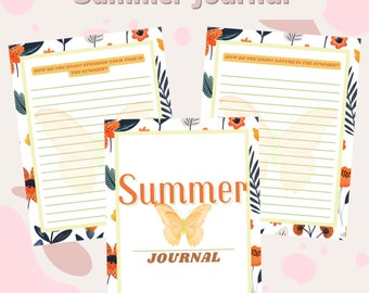 Printable Summer Draw and Write Journal, Homeschool Template, Blank ...