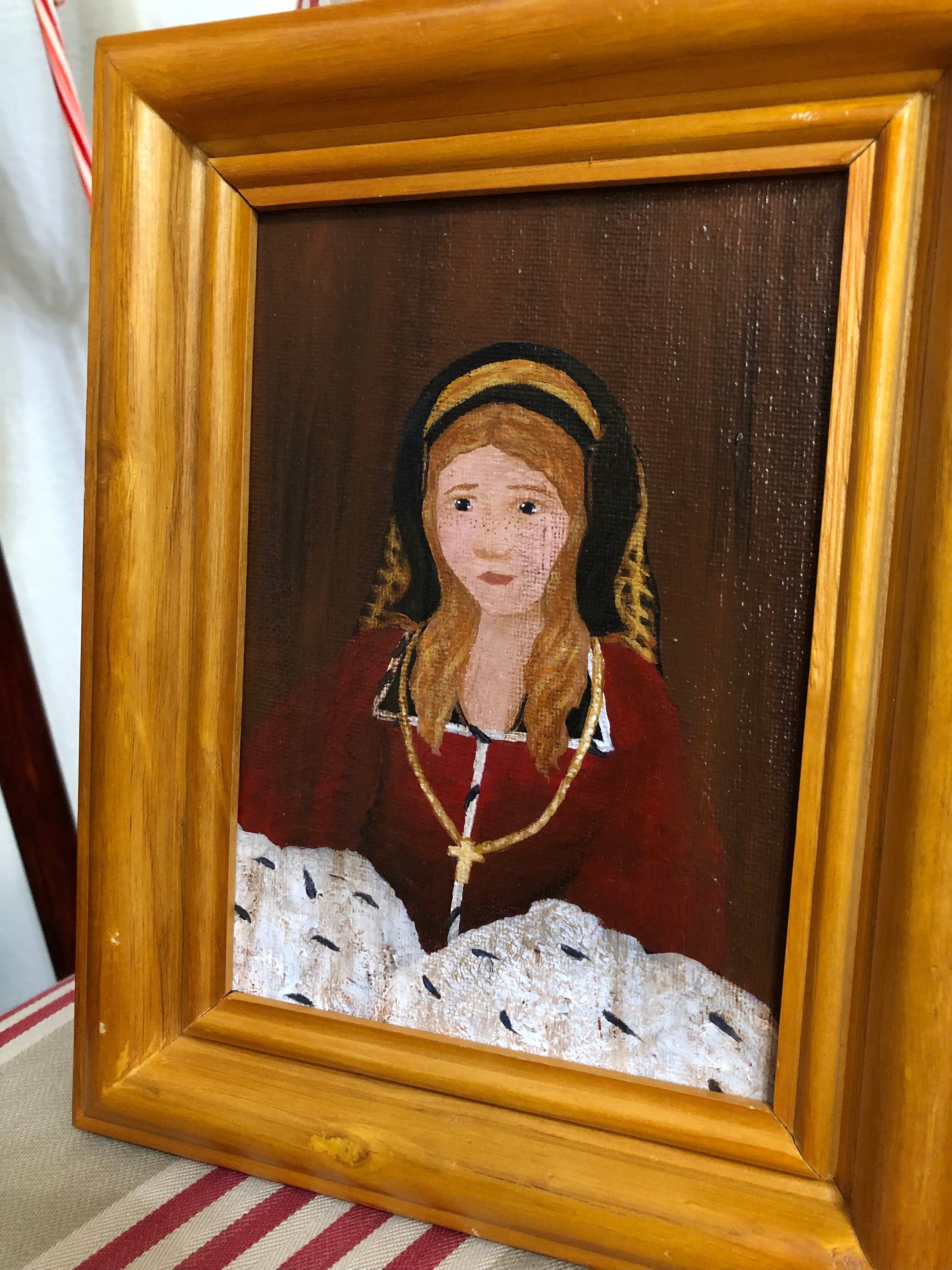 Anne Boleyn & Catherine of Aragon Paintings Framed - Tudor Royal 9.5”x7 ...