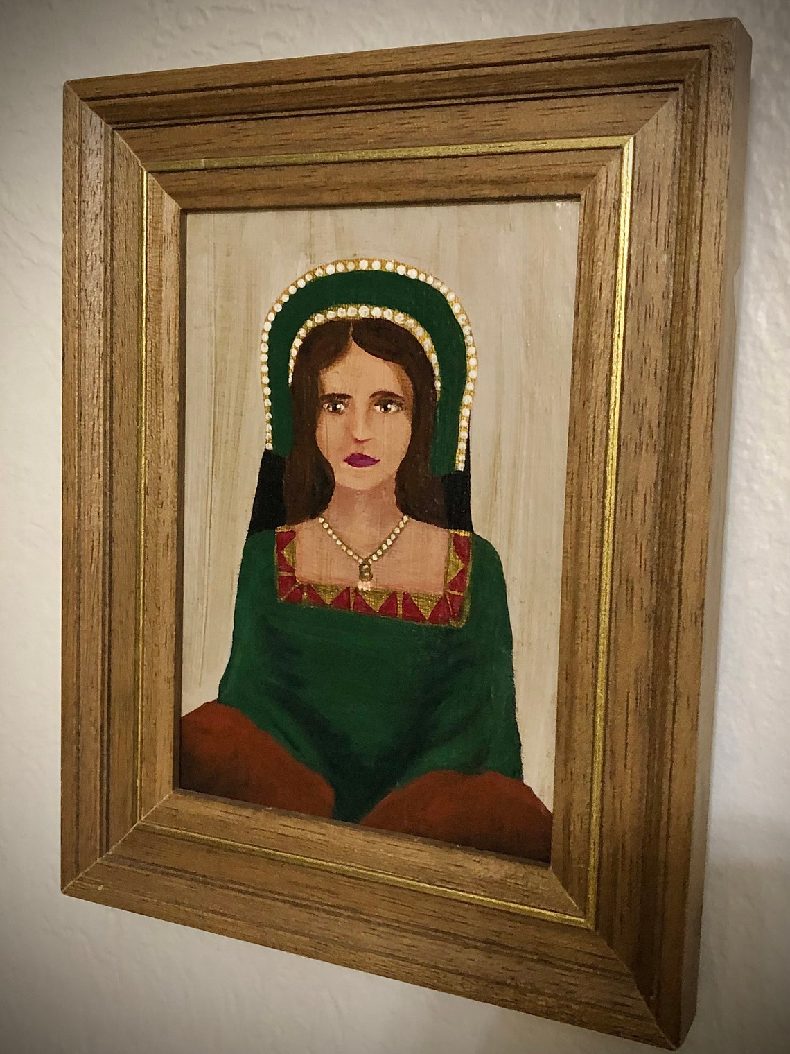 Anne Boleyn & Catherine of Aragon Paintings Framed - Tudor Royal 9.5”x7 ...