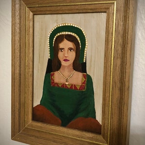 Anne Boleyn & Catherine of Aragon Paintings Framed - Tudor Royal 9.5”x7 ...