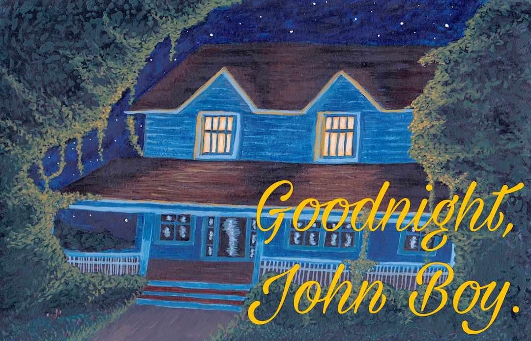 The Waltons Goodnight, John Boy Print or Download - Etsy