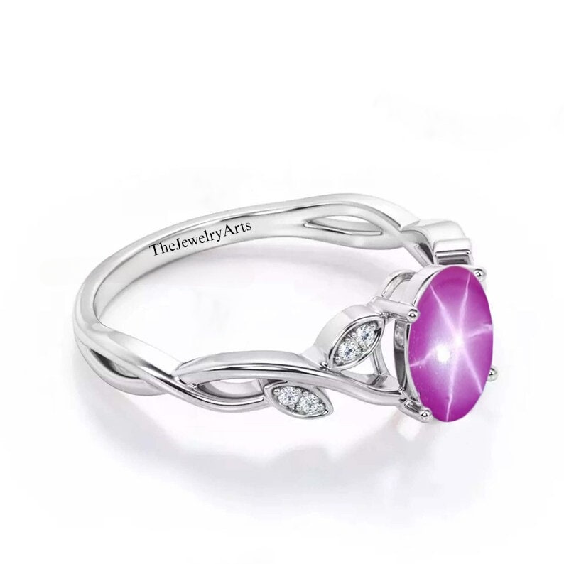 Genuine Star Ruby Ring, 925 Sterling Silver, Star Ruby Ring, Lindy Star ...