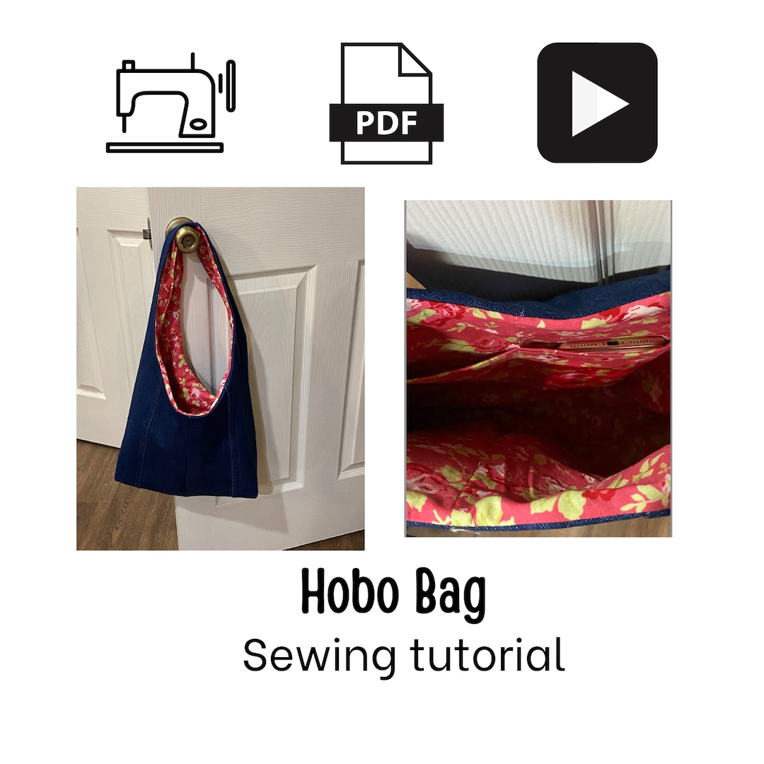 DIY Hobo Bag Sewing Pattern Easy Sewing Tutorial - Etsy