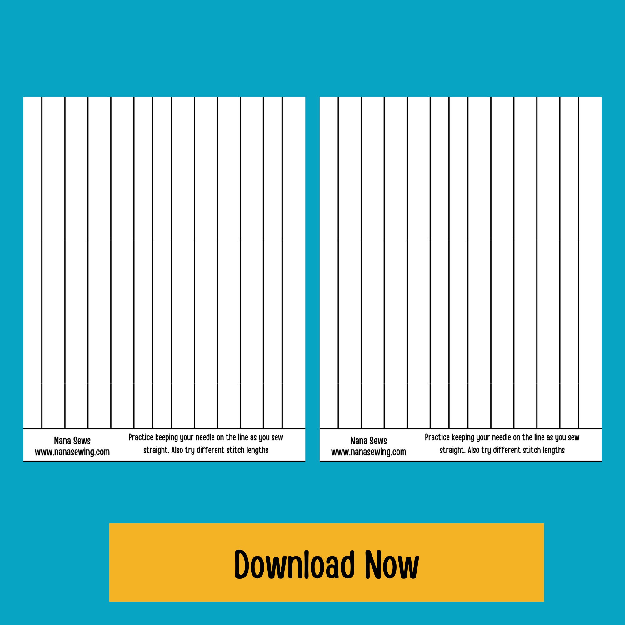 Sewing Practice Sheets, Paper Sewing, Sewing Printables, Learn to Sew ...