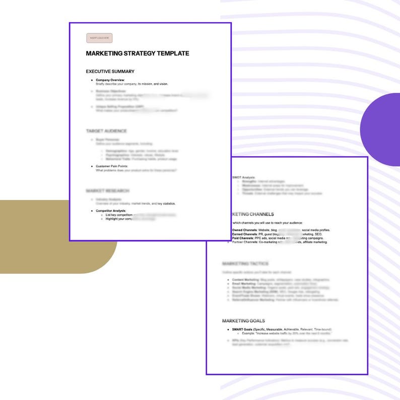 B2B Marketing Strategy Guide & Template - Etsy