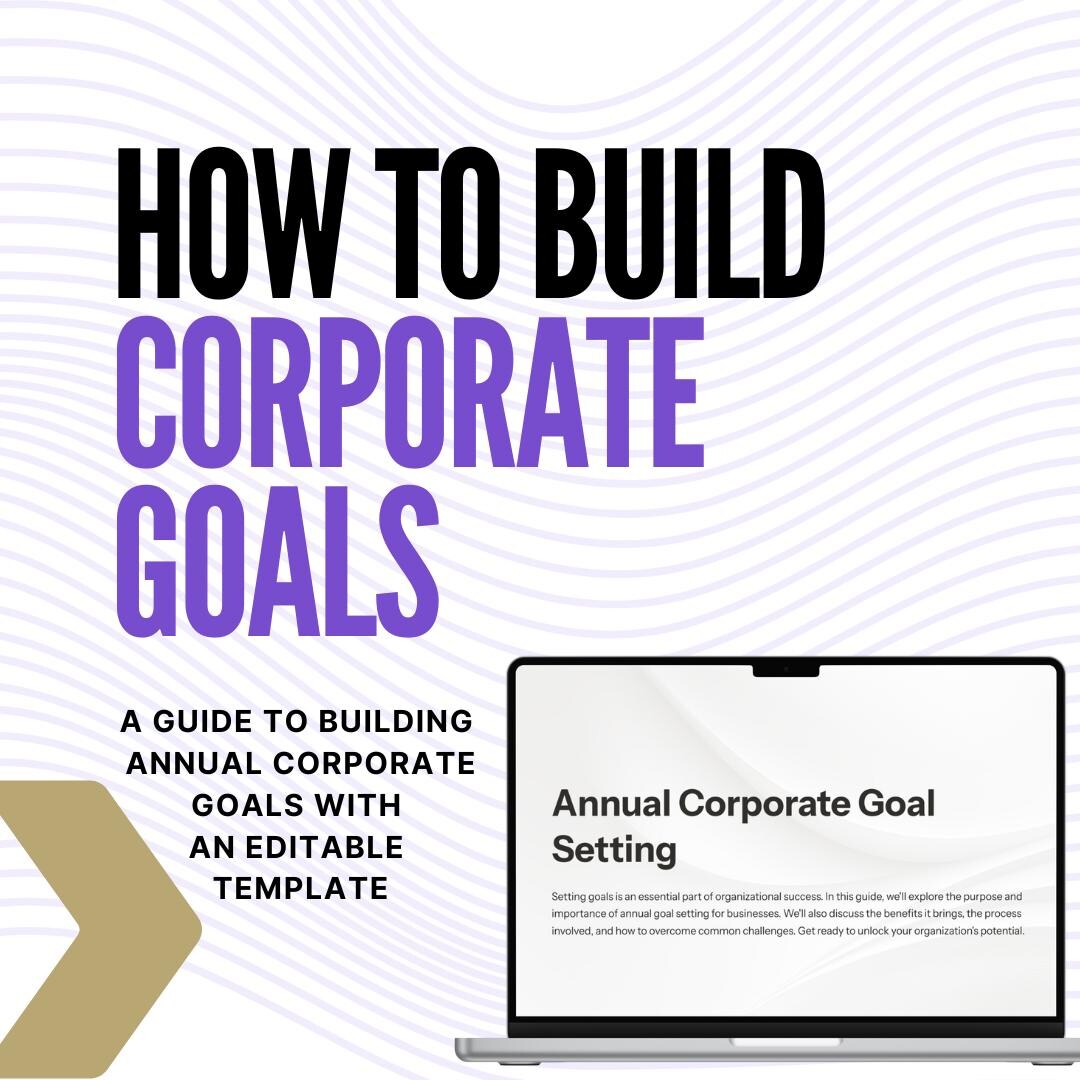 How to Build Your Annual Corporate Goal Setting Guide and Template - Etsy