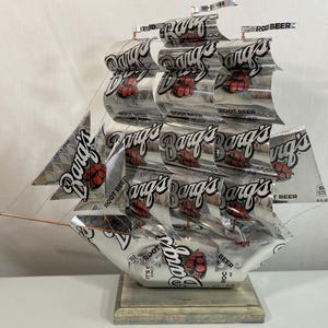 Barq's Root Beer Soda Can Ship - Etsy
