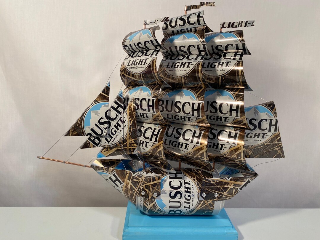 Anheuser Busch Light Camo Beer Can Ship - Etsy