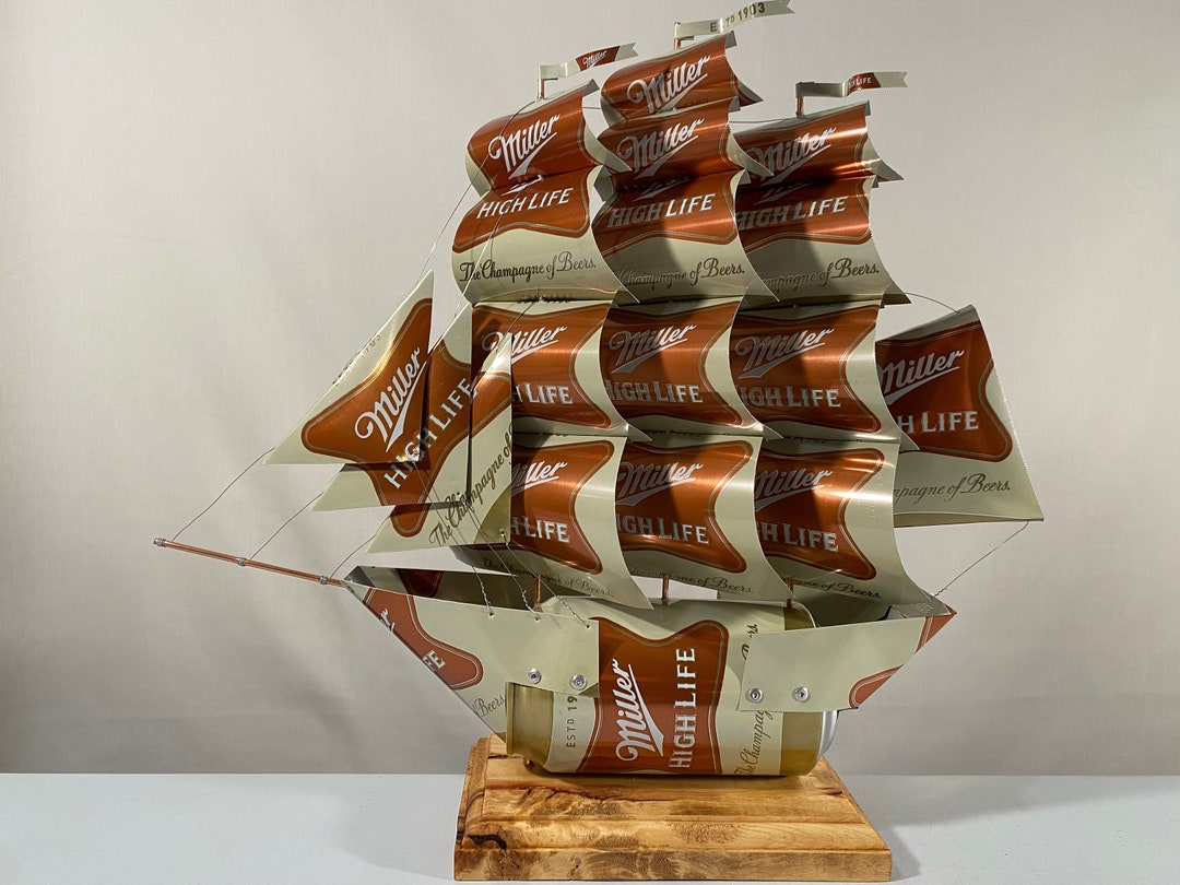 Miller High Life Beer Can Ship - Etsy