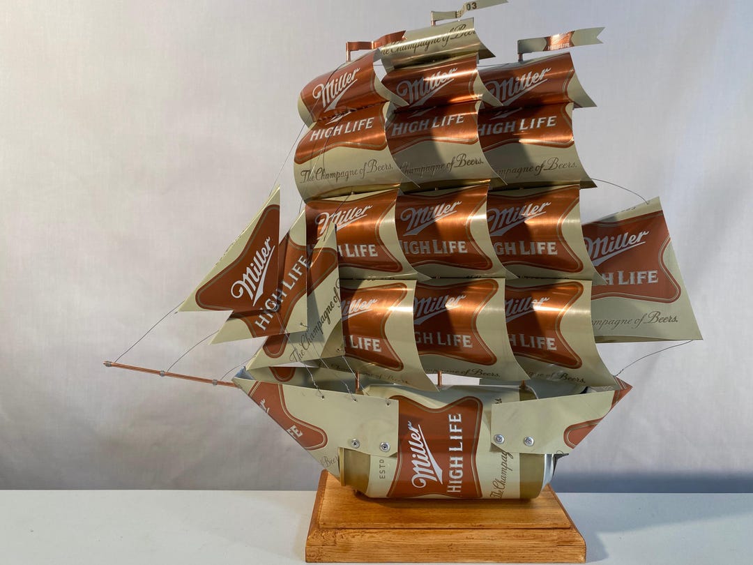 Miller High Life Beer Can Ship - Etsy