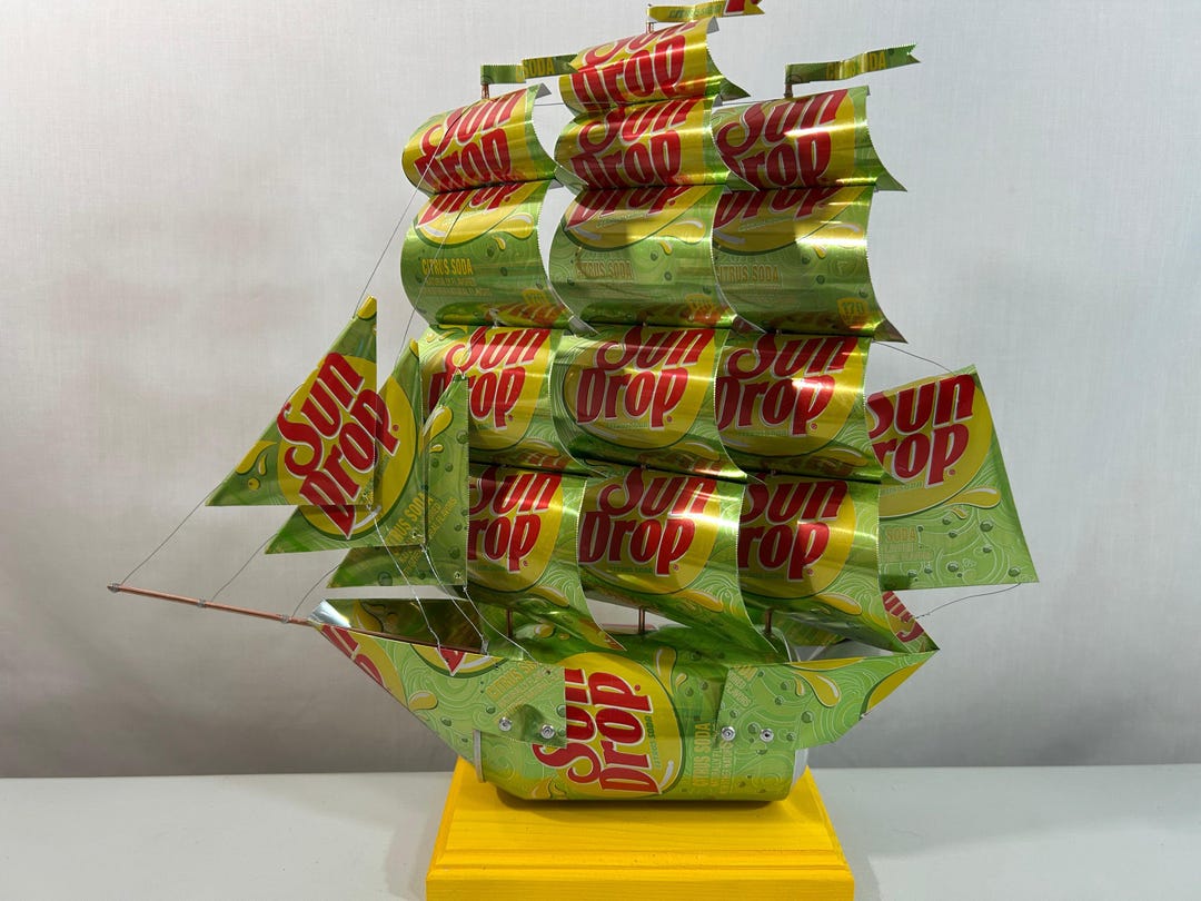 Sun Drop Soda Can Ship - Etsy