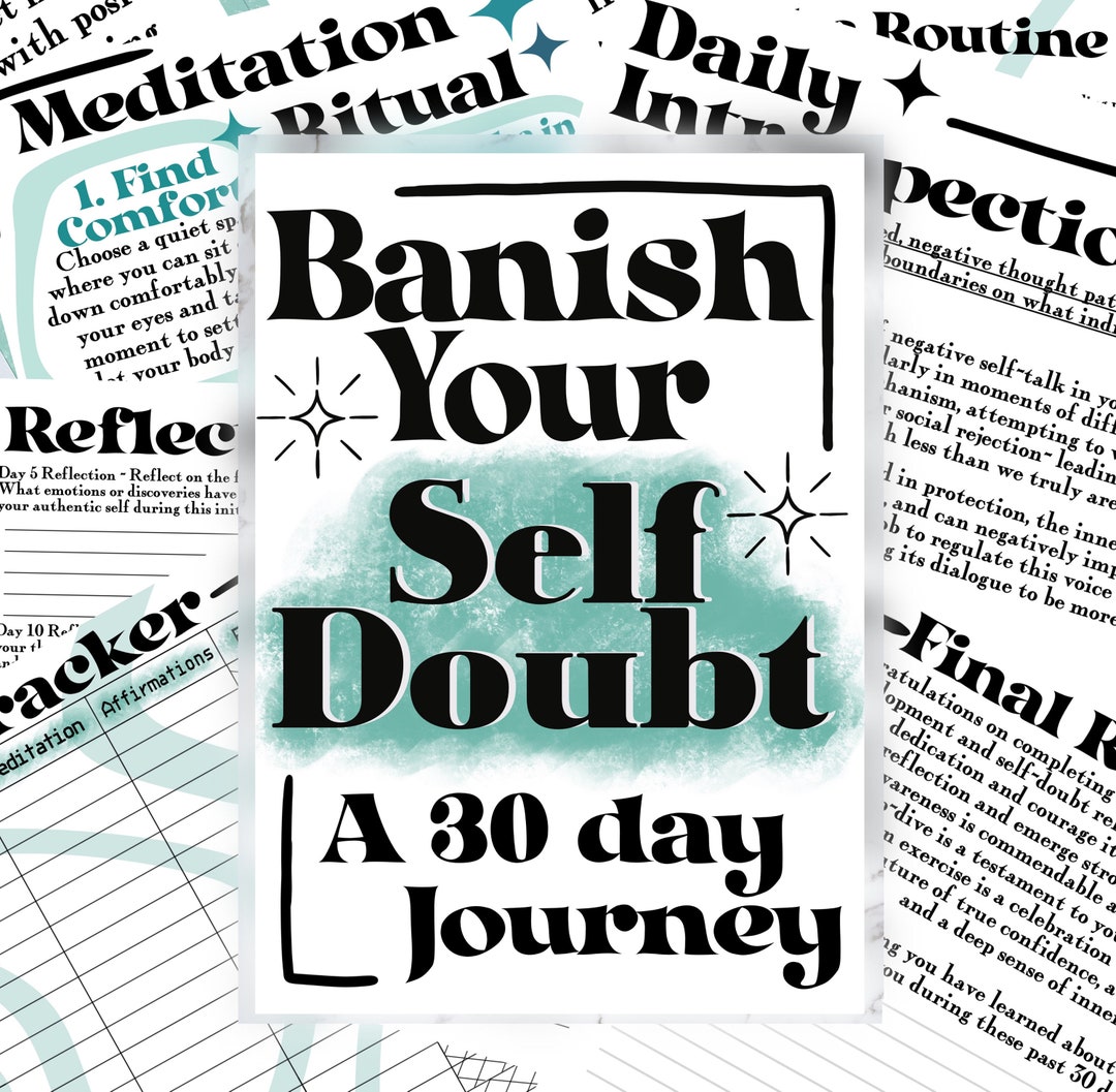 30 Day Self-doubt Healing Guide Workbook, at Home Shadow Work ...