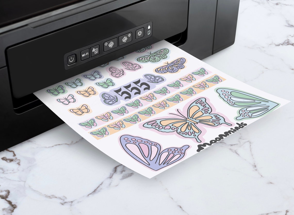 Butterfly Alchemy 555 Vision Board Printable Set Powerful Affirmations ...