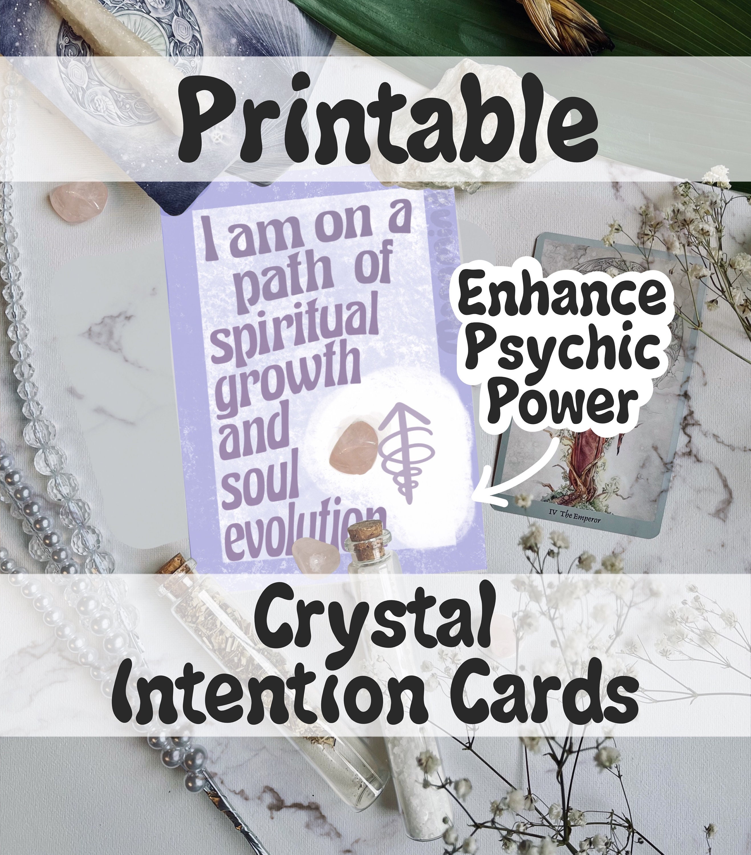 Crystal Magick Cards: Grimoire Printable Crystal Altar Mat Spiritual ...