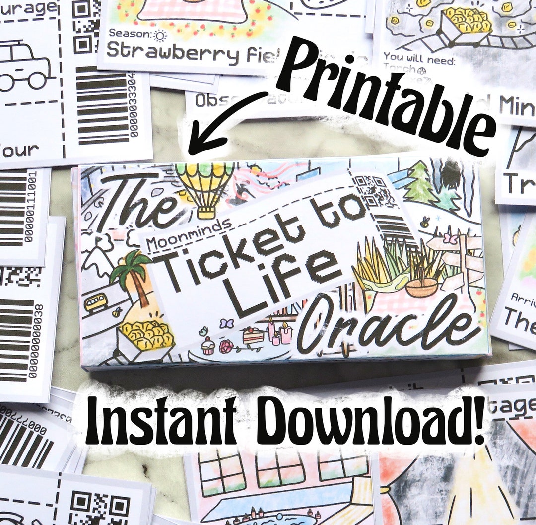 TICKET TO LIFE Oracle Deck Moonminds, Oracle Cards With Guide ...