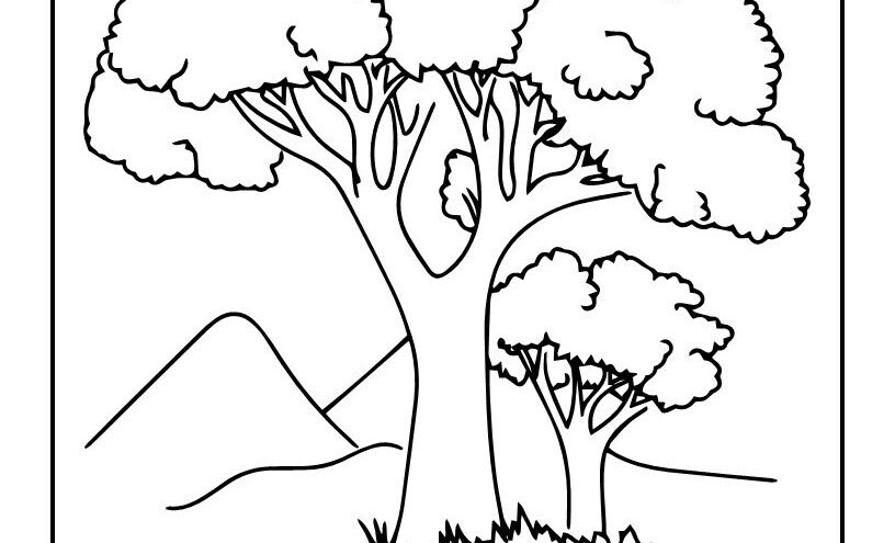 Summer Tree Coloring Pages Printables PDF 30 Pages - Etsy