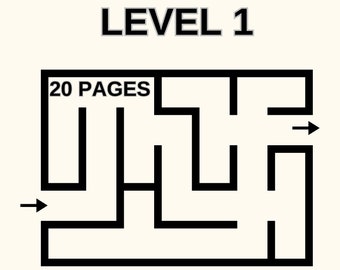20 Maze Puzzle Pages - Printable Mazes for Kids and Adults - PDF ...