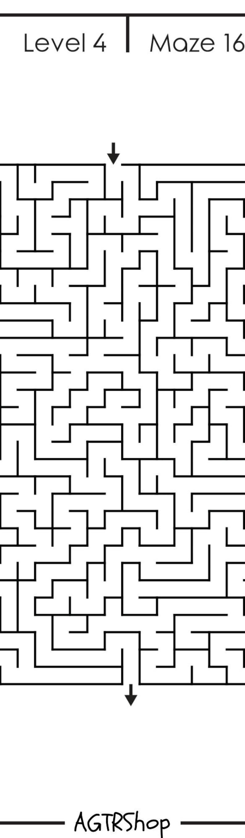 20 Maze Puzzle Pages - Printable Mazes for Kids and Adults - PDF ...