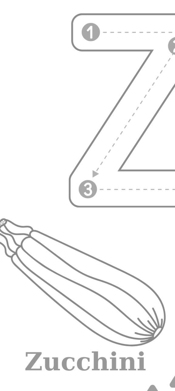 Alphabet Printable - Educational Fun - A to Z Coloring Pages for Kids ...