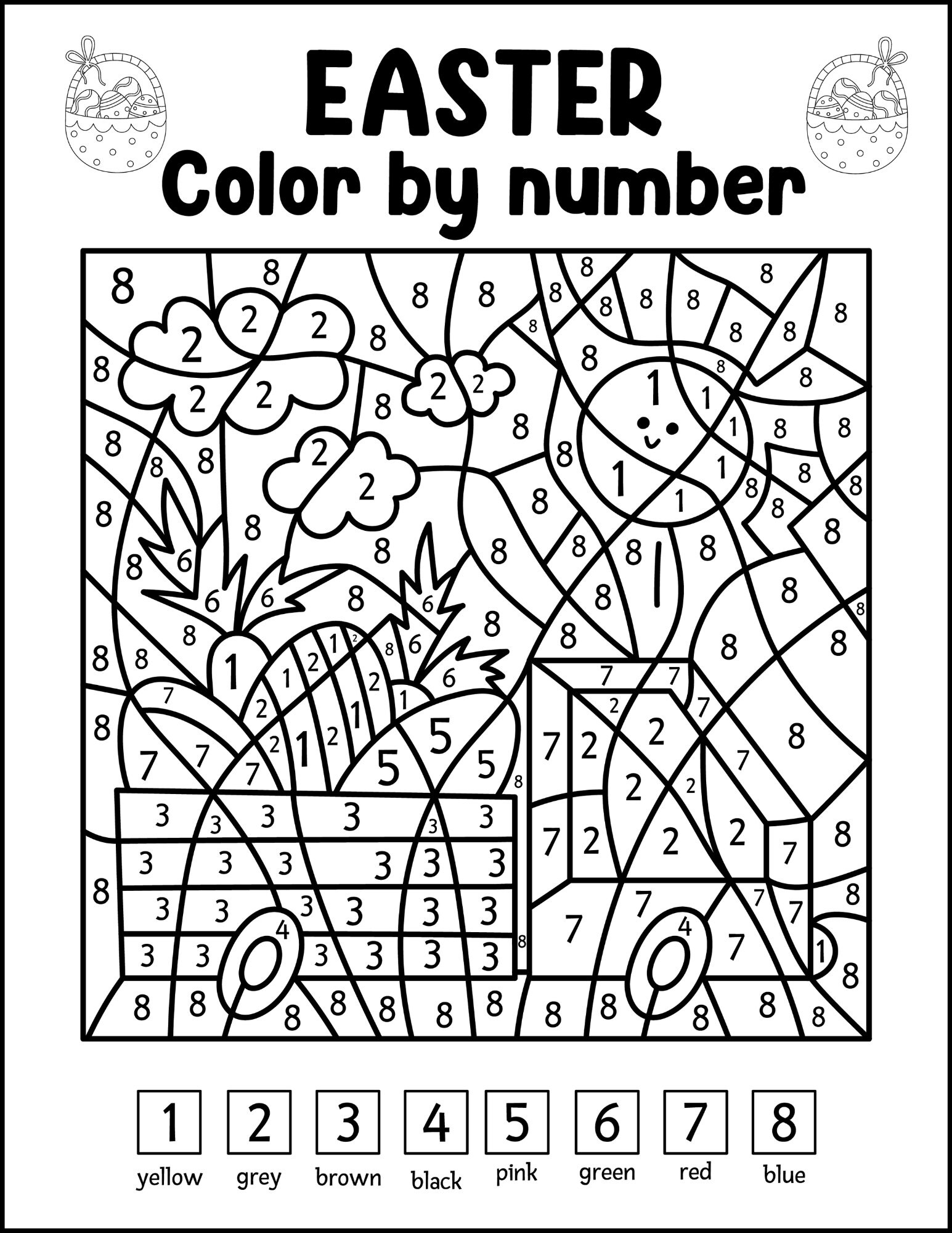45 Easter Preschool Activities, Coloring Pages for Kids, Printable ...