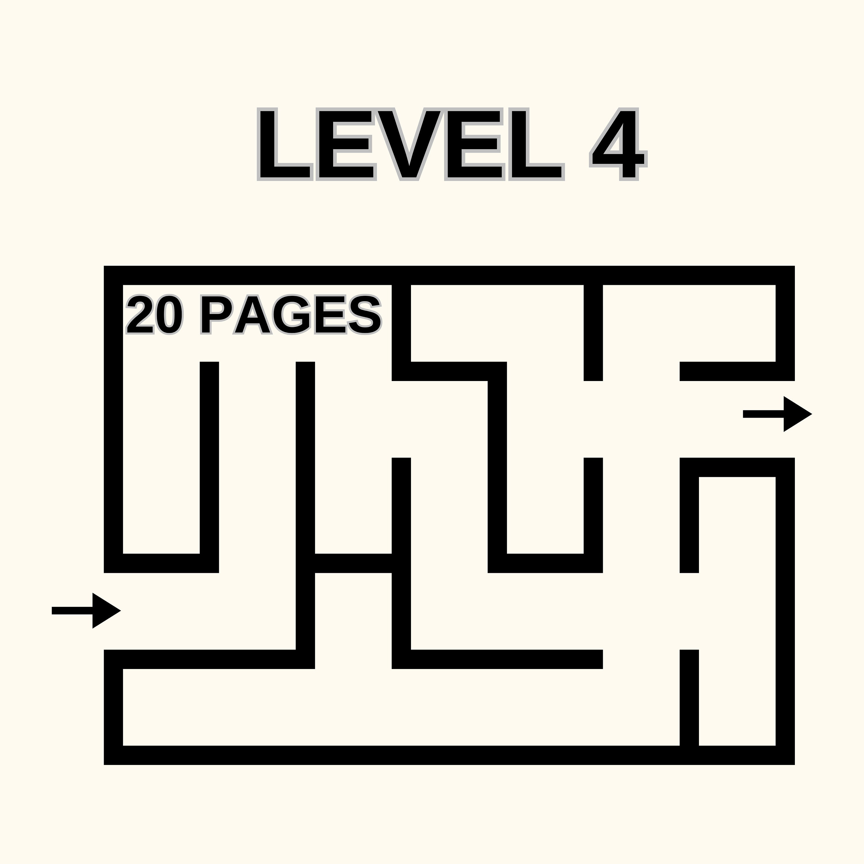 20 Maze Puzzle Pages Printable Mazes for Kids and Adults PDF Level 4 - Etsy