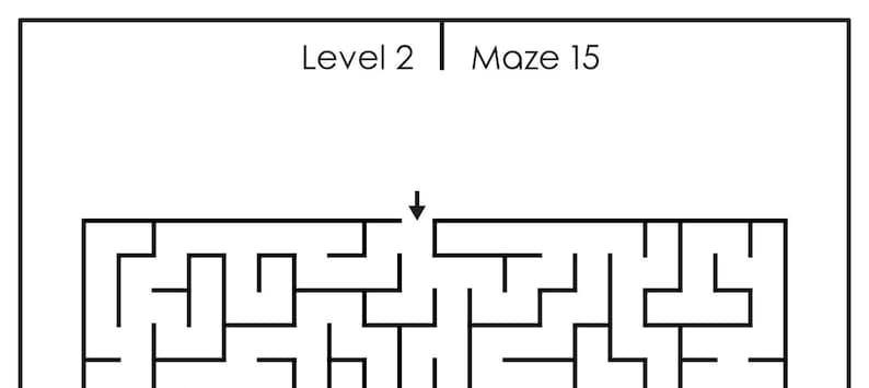 20 Maze Puzzle Pages - Printable Mazes for Kids and Adults - PDF ...