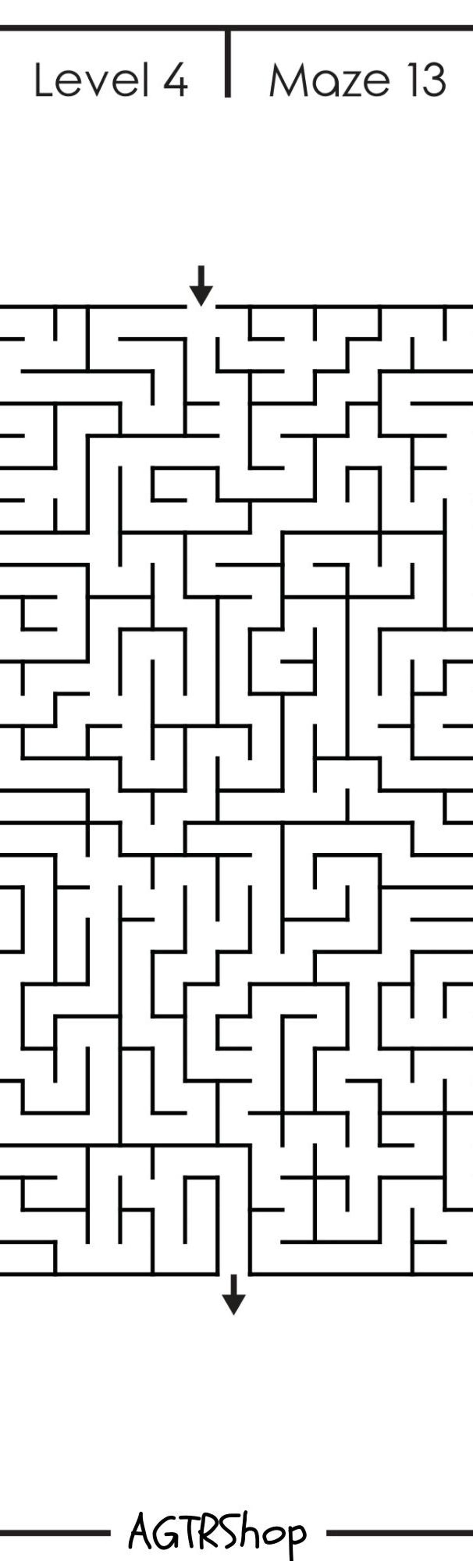20 Maze Puzzle Pages - Printable Mazes for Kids and Adults - PDF ...