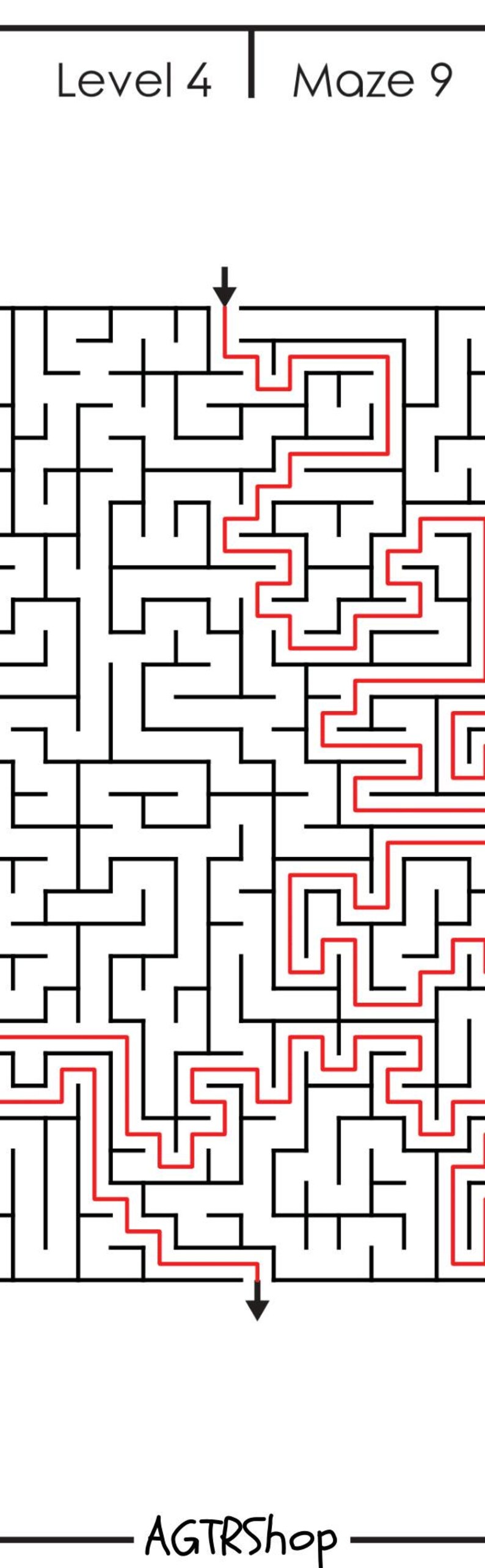 20 Maze Puzzle Pages - Printable Mazes for Kids and Adults - PDF ...
