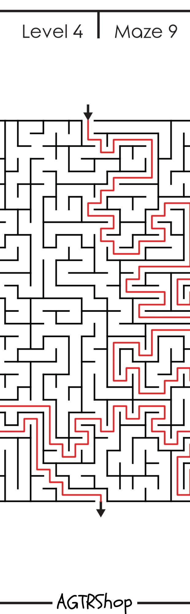 20 Maze Puzzle Pages - Printable Mazes for Kids and Adults - PDF ...