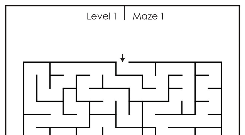 20 Maze Puzzle Pages - Printable Mazes for Kids and Adults - PDF ...