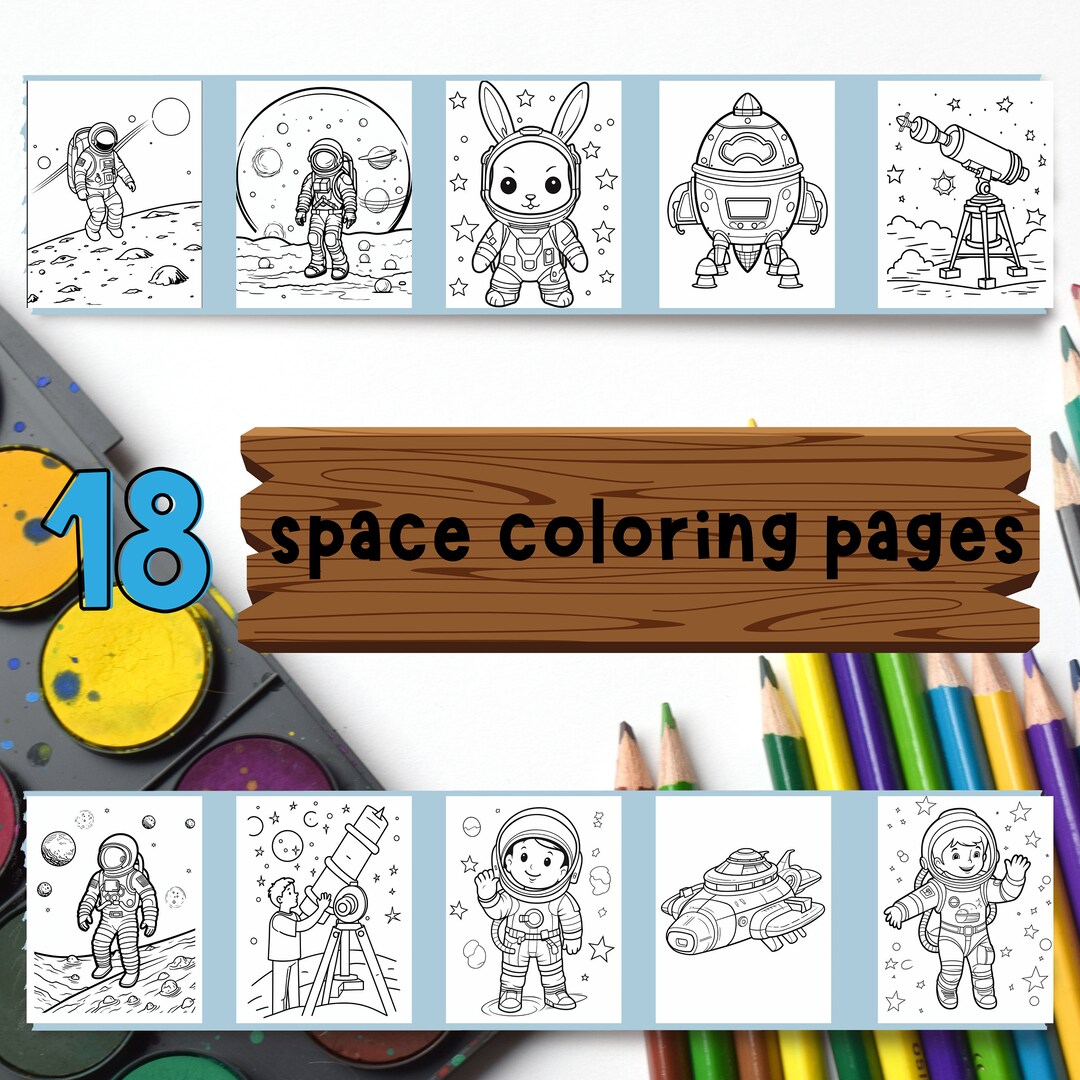 18 Space Coloring Pages for Kids, Astronaut Coloring Pages for Kids ...