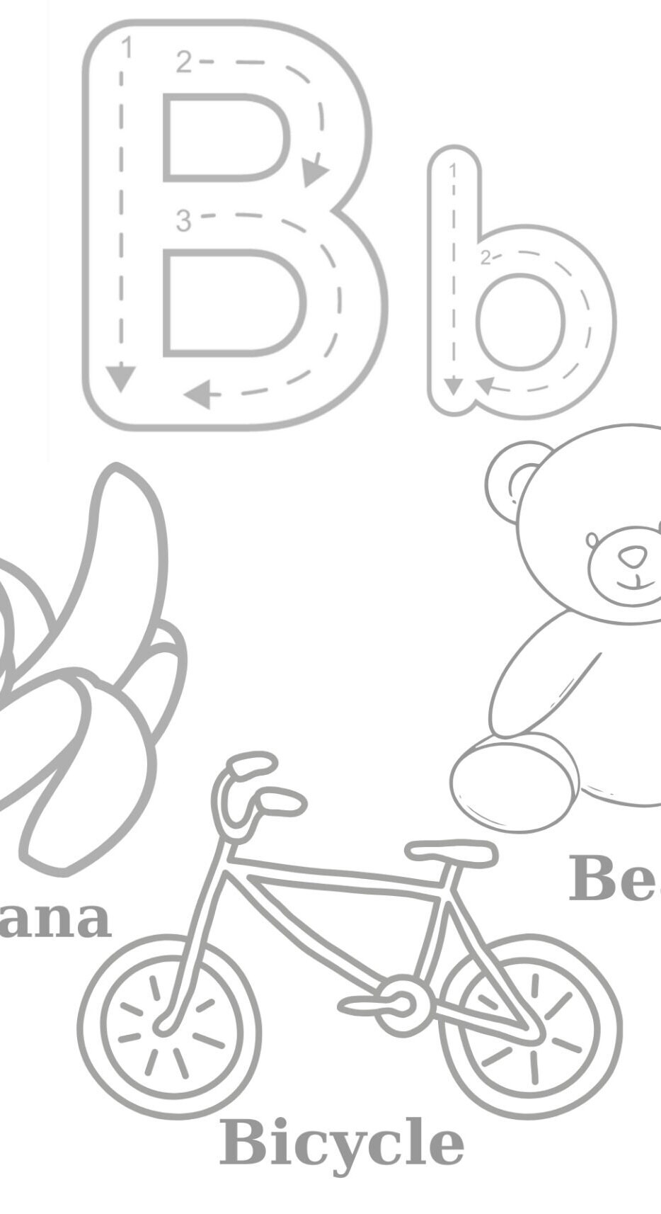 Alphabet Printable Educational Fun A to Z Coloring Pages for Kids ...