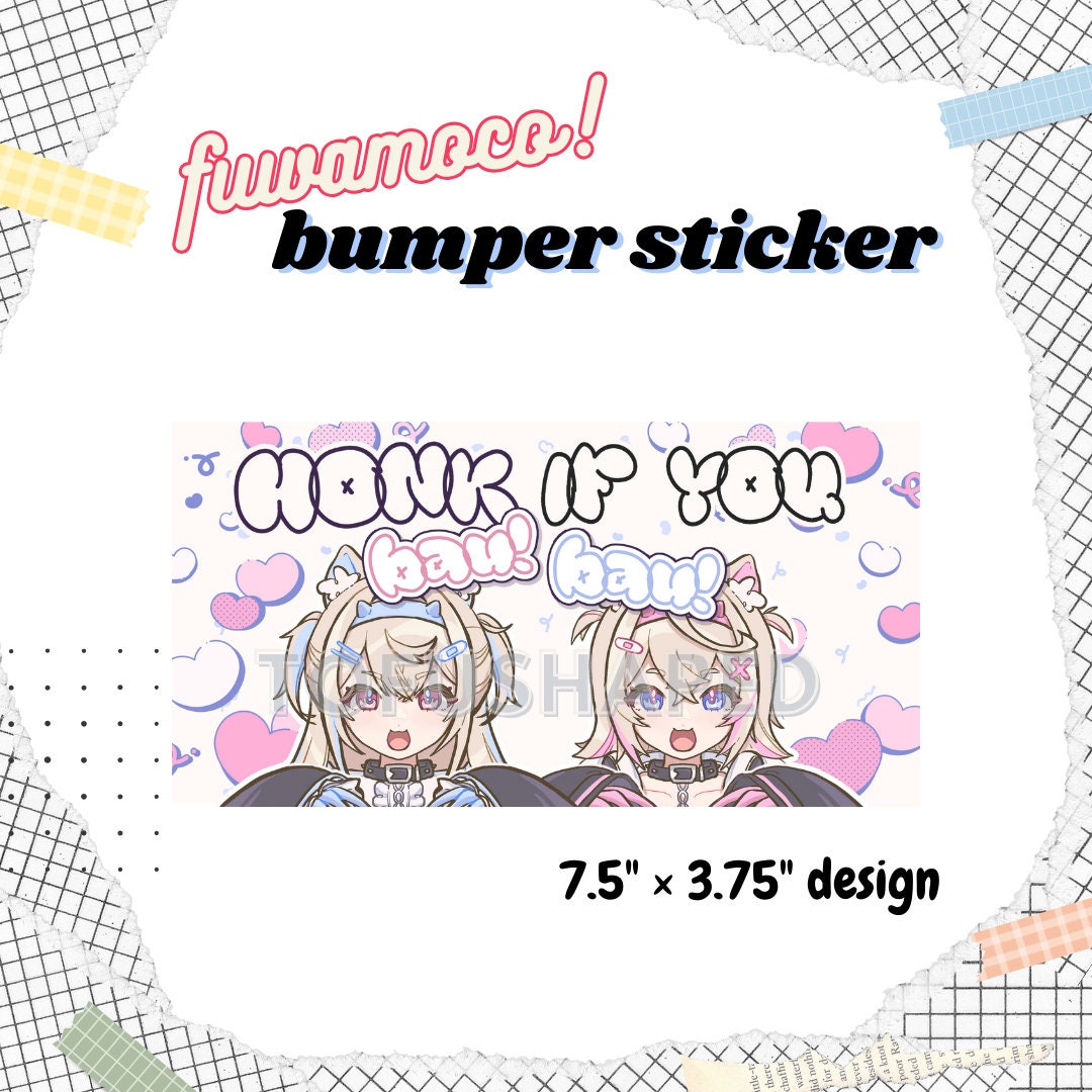 HOLOADVENT | Fuwamoco Abyssgard Bumper Stickers - Etsy