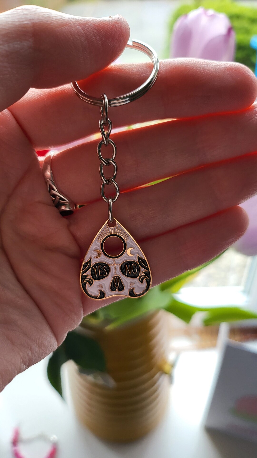 Ouija Board Style Pendant Keyring - Etsy