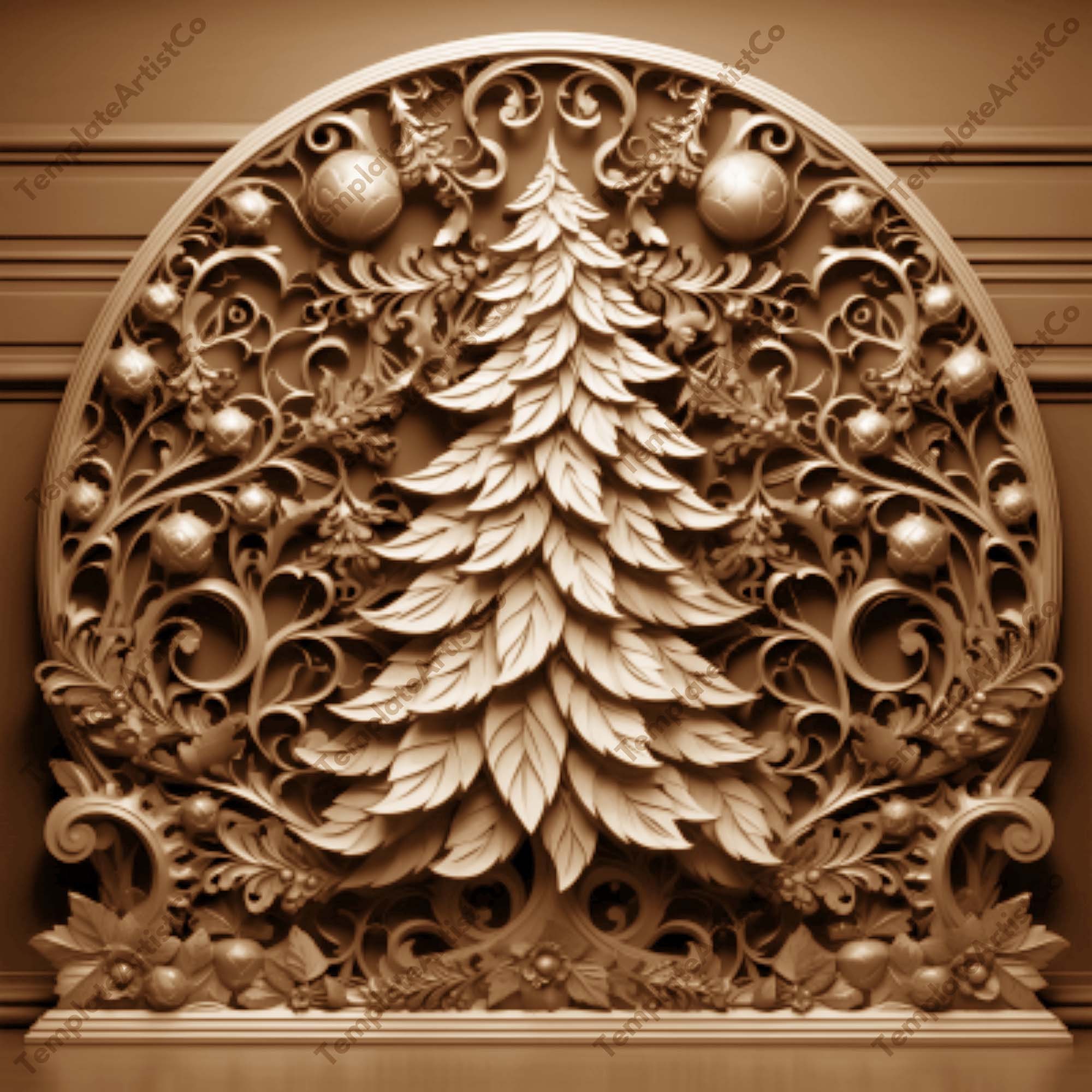 Christmas Tree Laser Burn PNG Engrave, Wood Engraving Co2 Laser ...