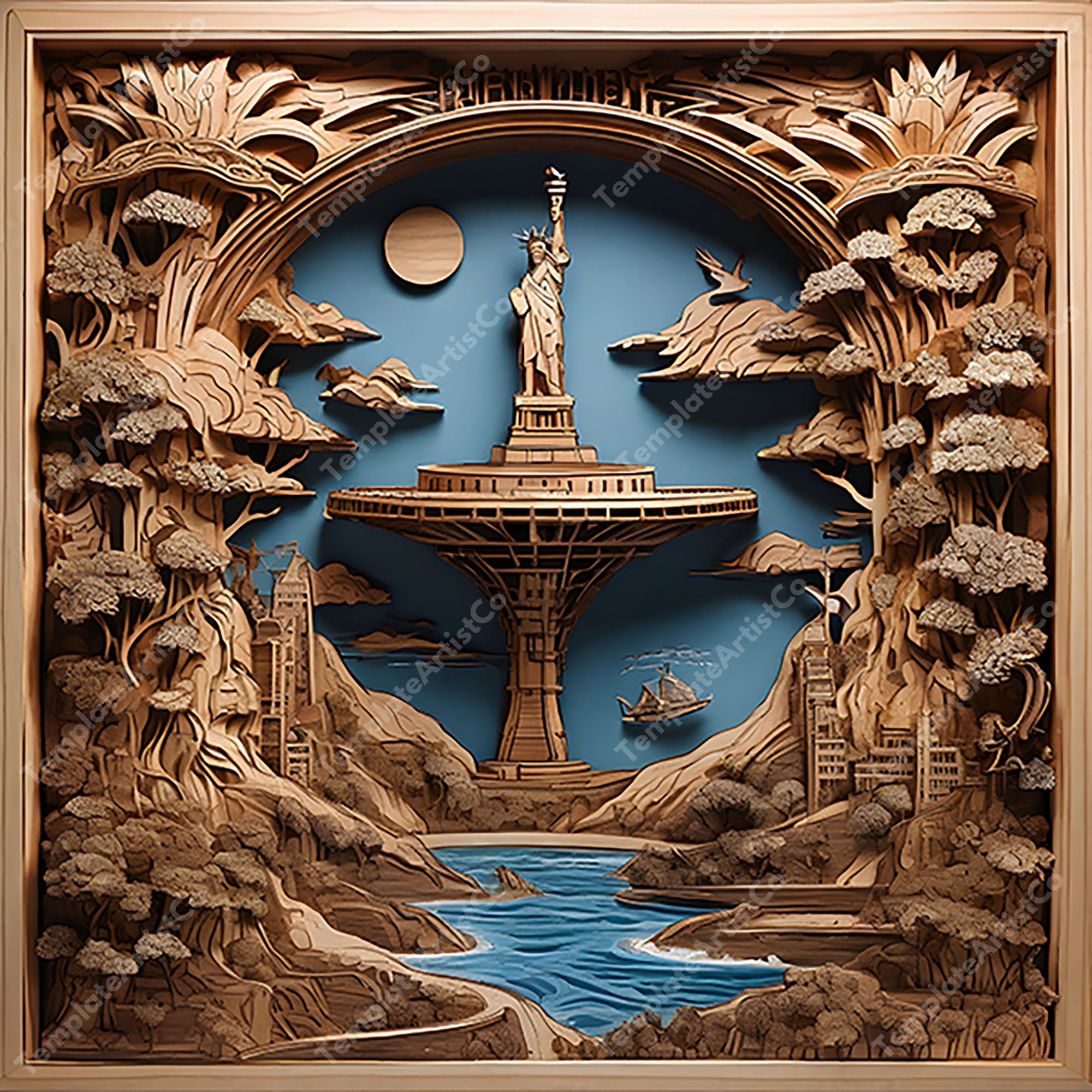 Grabación láser PNG / Ilusión 3D / Grabado láser / Listo para láser ...