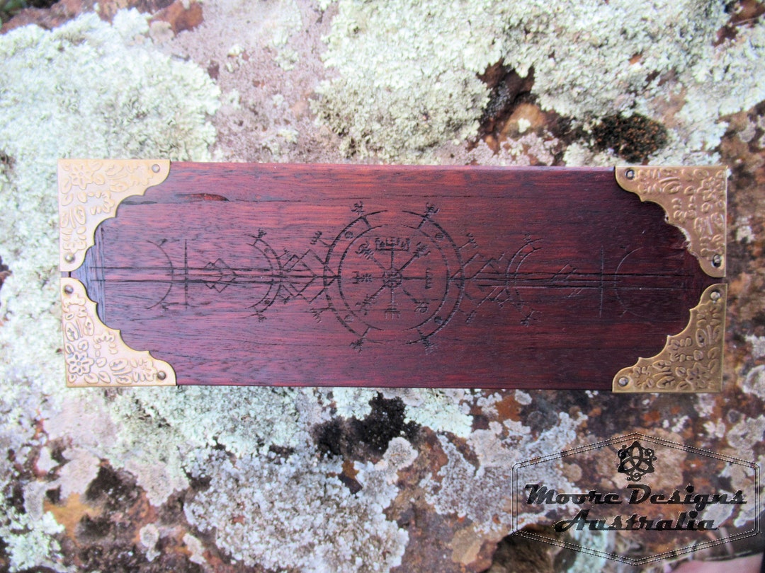 Elder Futhark Wooden Rune Dice Boxed Set, Rune Display Box, Elder ...