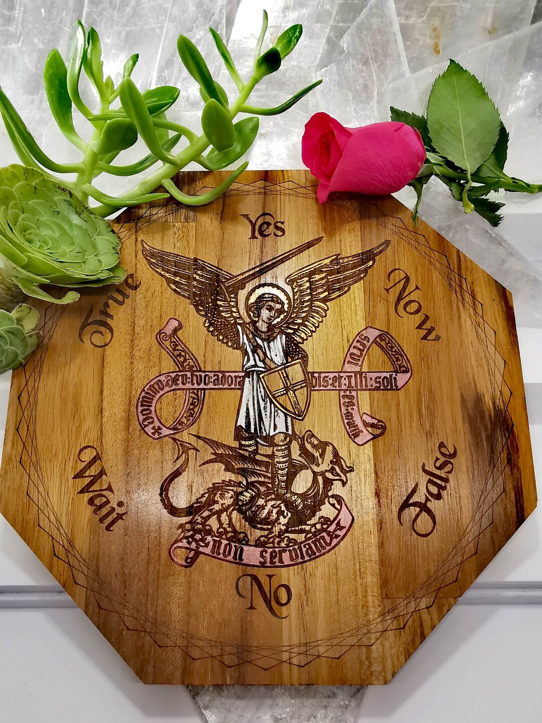 Archangel Michael, Octagonal Pendulum Board, Divination Dowsing ...