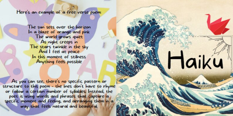 POETRY & Art for KIDS. 88 Pages. E Book, Printable Book for Kids. - Etsy