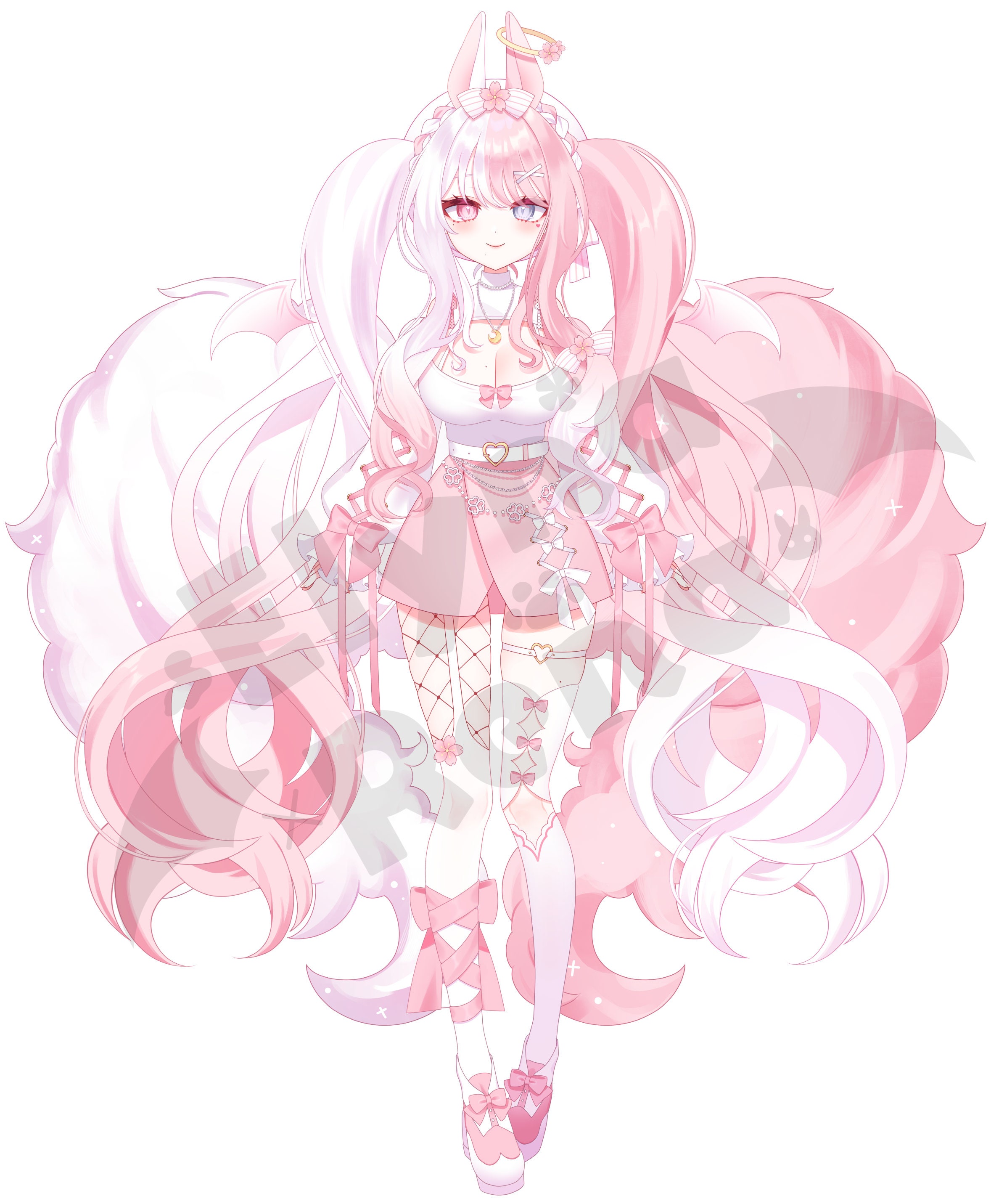 Modelo VTuber Bunny Fox Devil - Etsy España