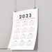 2023 2024 2025 Yearly Minimalist Calendar, Digital/printable Year At-a ...