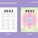 2023 2024 2025 Yearly Minimalist Calendar, Digital/printable Year At-a ...
