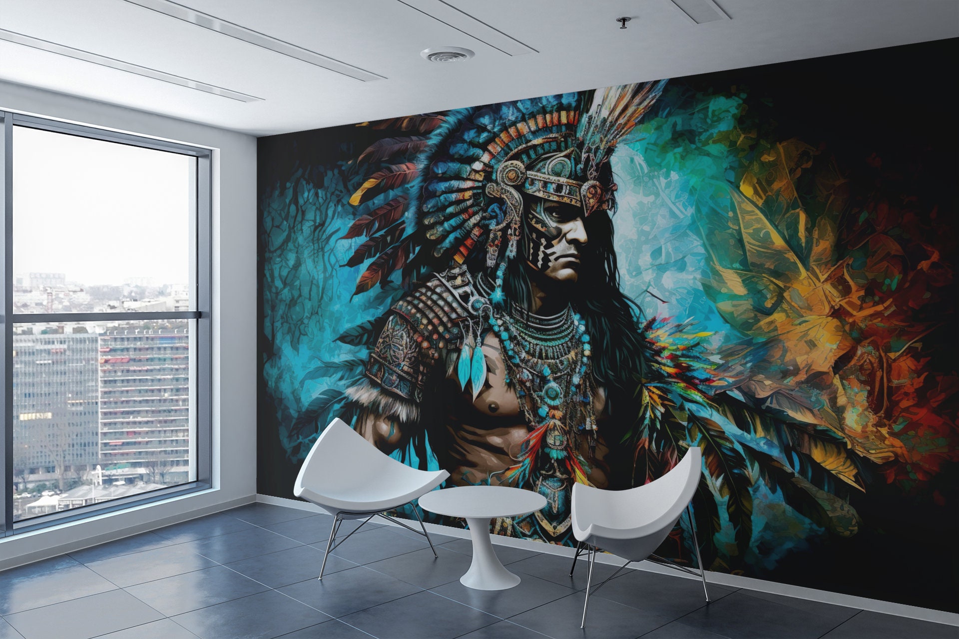 Strong Aztec King No.1//premium Digital Product Ai Clip Art Wall Paper ...