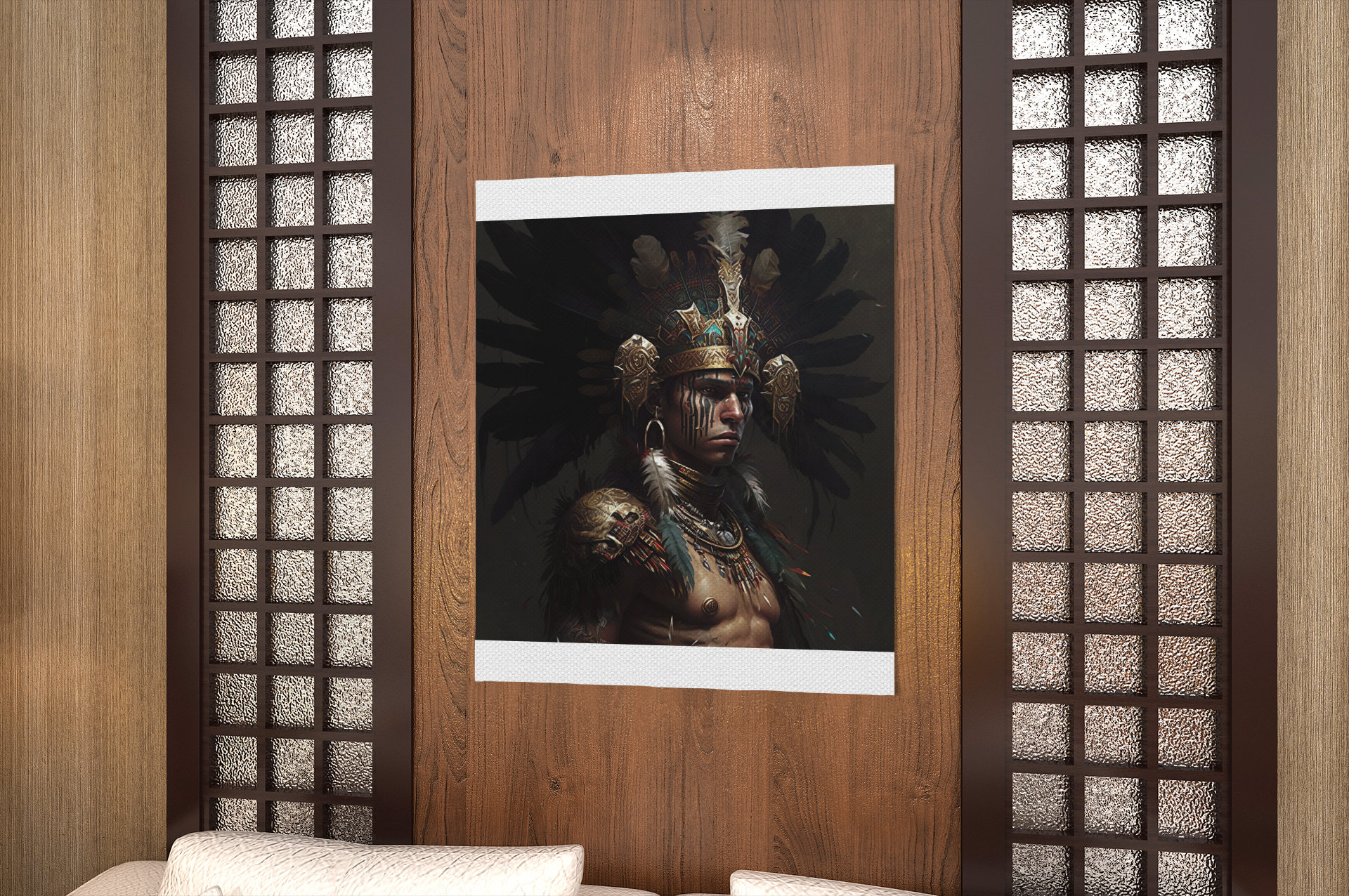 Strong Aztec Man No.4 //premium Digital Product Ai Clip Art Wall Paper ...