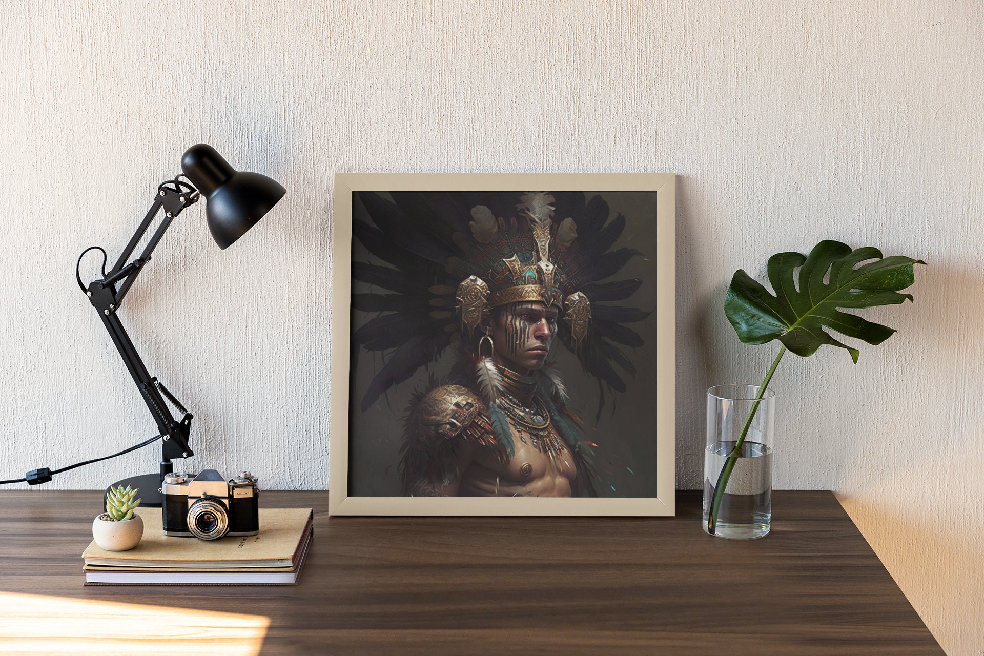 Strong Aztec Man No.4 //premium Digital Product Ai Clip Art Wall Paper ...